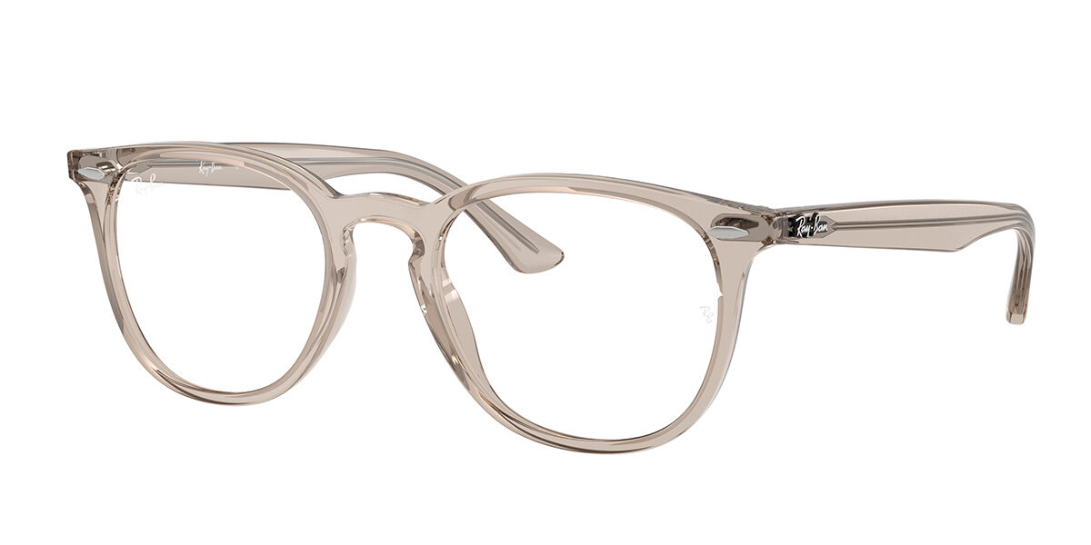 Lentes ópticos Ray-Ban RX7159F Asian Fit 8449 Ovalado Transparent Beige ...