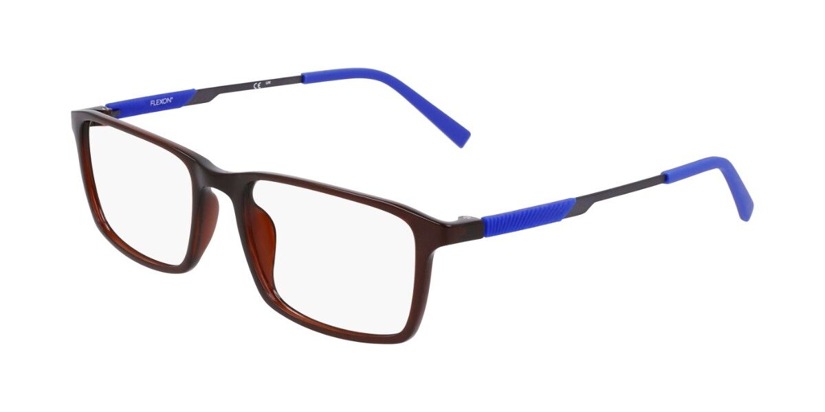Lentes ópticos Flexon EP8021 210 Rectangulares Transparent Dark Brown ...