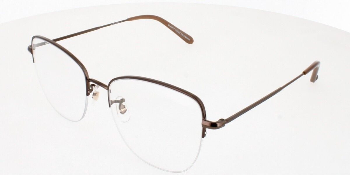 Lentes ópticos Garrett Leight PERSHING AME-TI Cuadrado Americano Brown ...