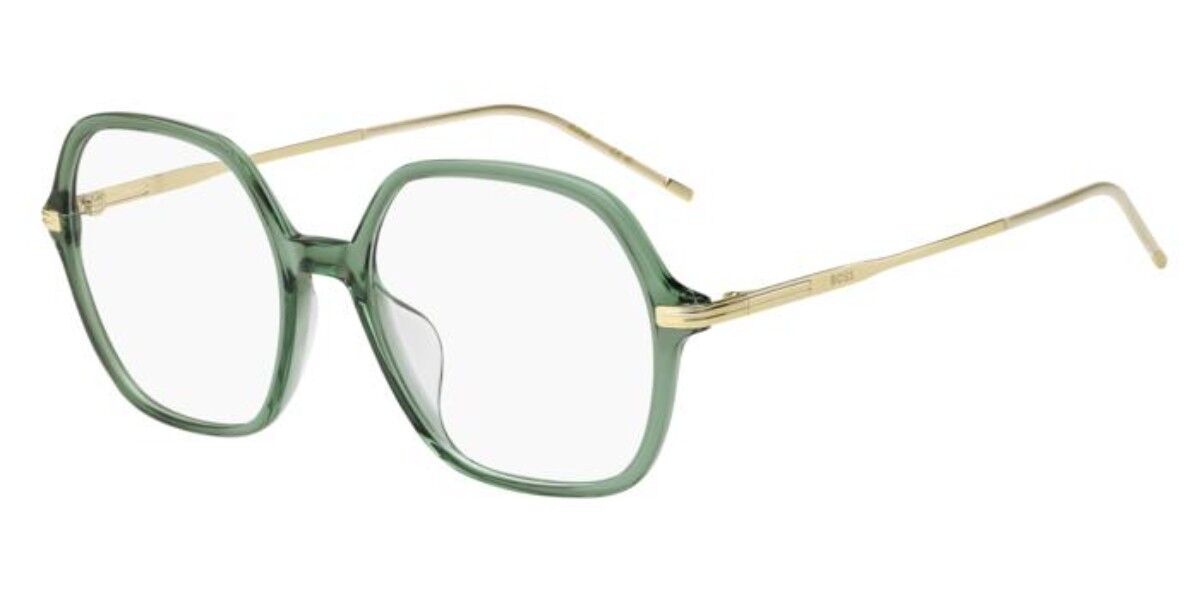 Lentes ópticos BOSS 1864/G Asian Fit 1ED Geométrico Transparent Green ...